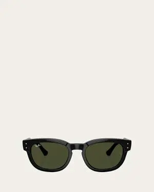 Ray-ban Ray-Ban Mega Hawkeye Square Sunglasses - Black