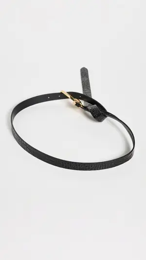 Anderson's Croc-embossed Split Belt - Black