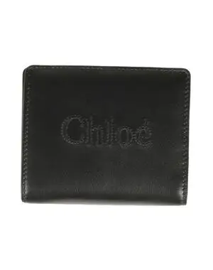 Chloé Woman Wallet White Size - Calfskin Black