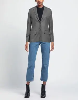 Agnona Single-breasted Blazer - Grey