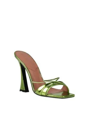 D'ACCORI Leather Sandals - Green