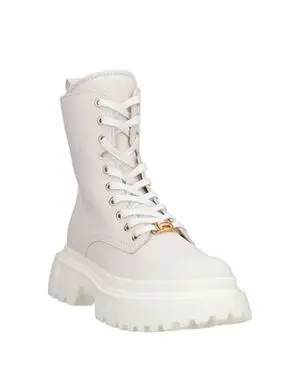 Hogan Leather Ankle Boots - White
