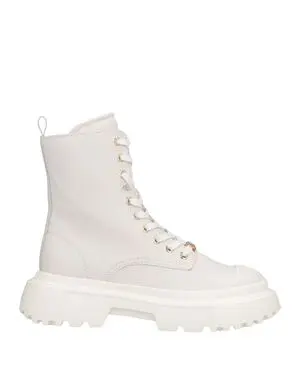 Hogan Leather Ankle Boots - White