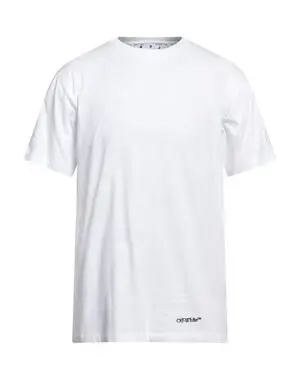 OFF-WHITE™ Off-white Man T-shirt Black Size Xxs Cotton White