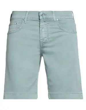 JACOB COHЁN JACOB COHЁN Rust Cotton Lyocell Twill Shorts Sage Green