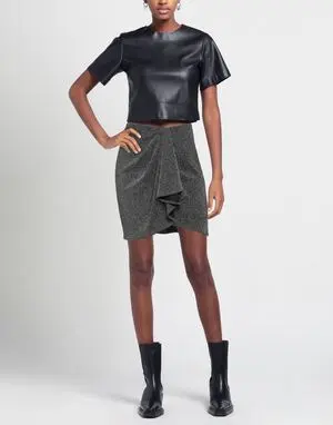 MARANT ETOILE Metallic Mini Skirt - Black