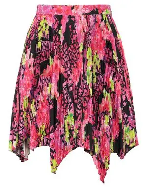 Versace Floral Print Mini Skirt - Black