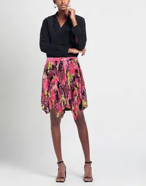 Versace Floral Print Mini Skirt - Black