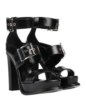 Alexander McQueen Leather Platform Sandals
