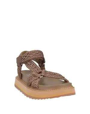 Ash Textile Fibers Sandals - Beige