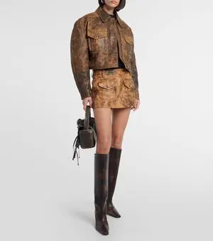 KNWLS Distressed Leather Jacket