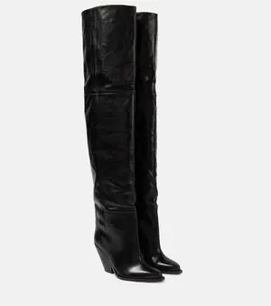 Isabel Marant Étoile Knee-high Leather Boots - Black