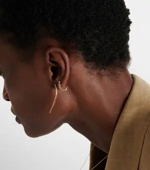 Sophie Bille Brahe Boucle Ensemble Petite 18kt Single Earring With Diamonds - Gold
