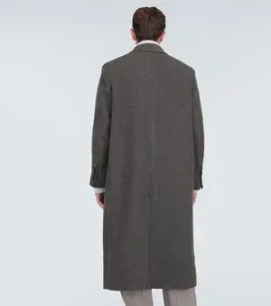 Ami Single-breasted Wool-blend Coat