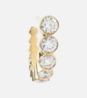Sophie Bille Brahe Boucle Ensemble 18kt Single Earring With Diamonds - Gold