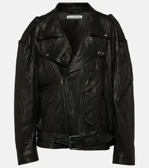 Acne Studios Linor Leather Biker Jacket