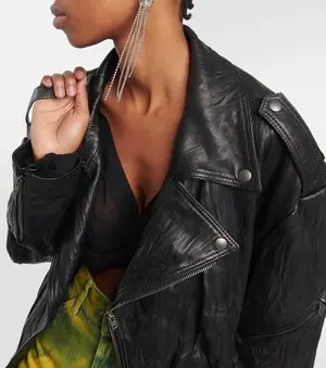 Acne Studios Linor Leather Biker Jacket