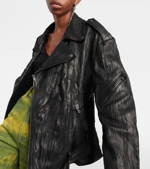 Acne Studios Linor Leather Biker Jacket