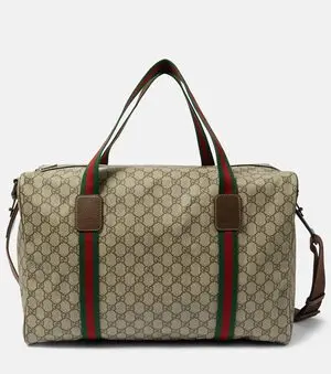 Gucci Gg Supreme Large Canvas Duffle Bag