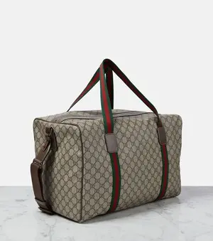 Gucci Gg Supreme Large Canvas Duffle Bag