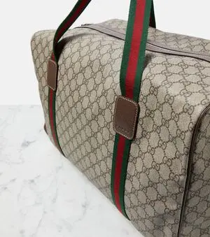 Gucci Gg Supreme Large Canvas Duffle Bag