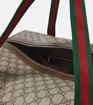 Gucci Gg Supreme Large Canvas Duffle Bag