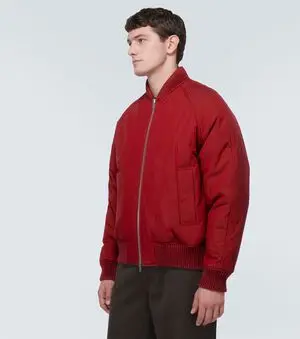 Burberry Check Wool-blend Bomber Jacket