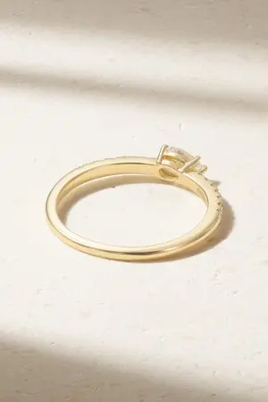 ANITA KO Sideways Pear 18-karat Diamond Ring