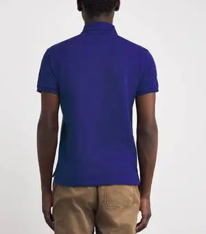 Polo Ralph Lauren Cotton Mesh Slim-fit Polo Shirt - Navy