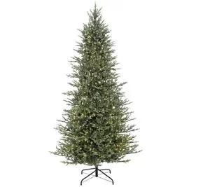 PULEO INTERNATIONAL Puleo 10' Pre-lit Slim Balsam Artificial Fir Tr Ee - One-color