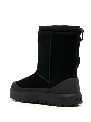 UGG Classic Short Weather Hybrid Suede Boots - Black
