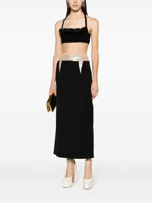 V:PM ATELIER Nerida Double-waist Sequin Maxi Skirt