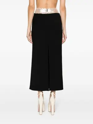V:PM ATELIER Nerida Double-waist Sequin Maxi Skirt
