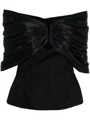 V:PM ATELIER Bela Off-shoulder Top - Black