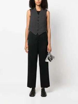 MAISON MARGIELA Stripe-print Wool Waistcoat