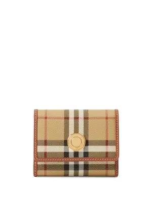 Burberry Small Vintage Check Leather Wallet