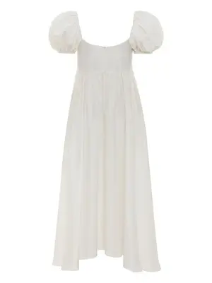 Azeeza Rory Silk Midi Dress - White