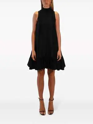 Azeeza Alcott Ruffled Minidress - Black