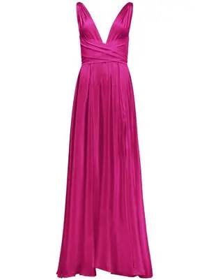 Azeeza Cirrus Silk Gown - Pink