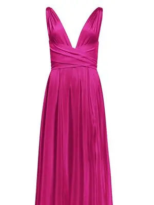 Azeeza Cirrus Silk Gown - Pink