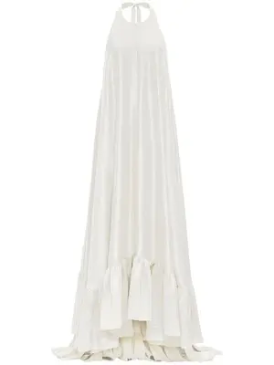 Azeeza Sadie Silk Gown - White