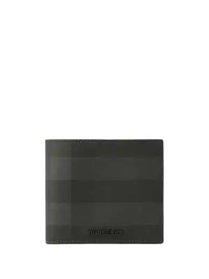 Burberry Check-pattern Bi-fold Wallet - Black