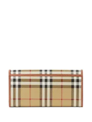 Burberry Vintage Check Leather Wallet