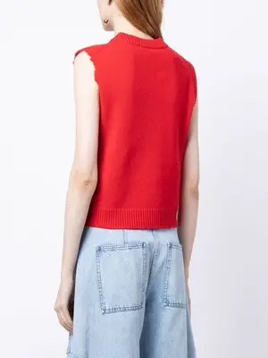 Tibi Distressed Lambswool Vest