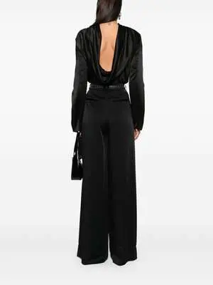 Saint Laurent Draped Blouse - Black