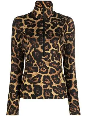 Goldbergh Leona Leopard-print Ski Top