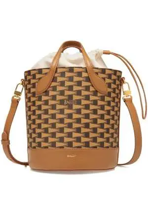 Bally Pennant Print Bucket Bag