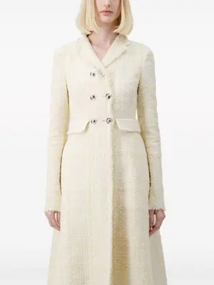 Giambattista Valli Checked Silk-tweed Coat