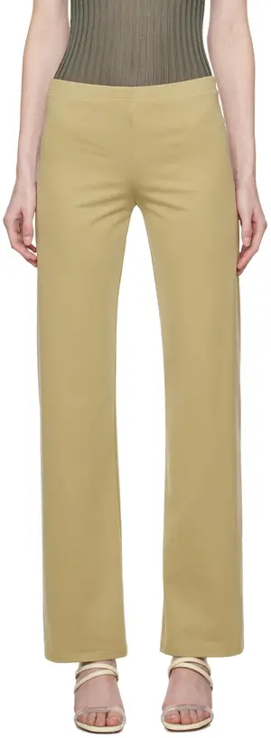 MARYAM NASSIR ZADEH Maryam Nassir Zadeh Beige Dance Lounge Pants - 787 Sandstone