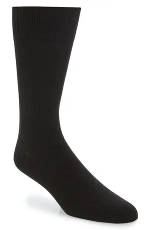 Cole Haan Cole Haan Argyle Dress Socks Black